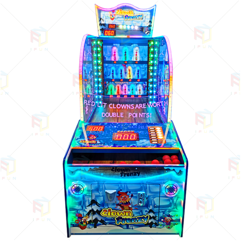 Clown Frenzy.,coin operated game machine, Hit down the clown,arcade ...