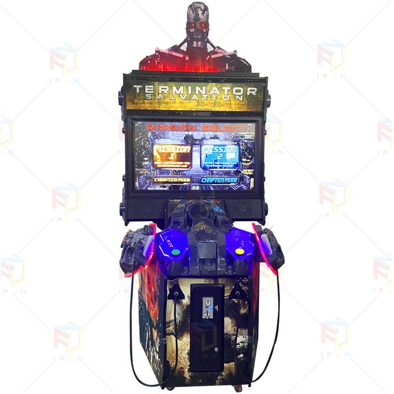 Terminator,2 Player shooting Game, Indoor game Machine, video game ...